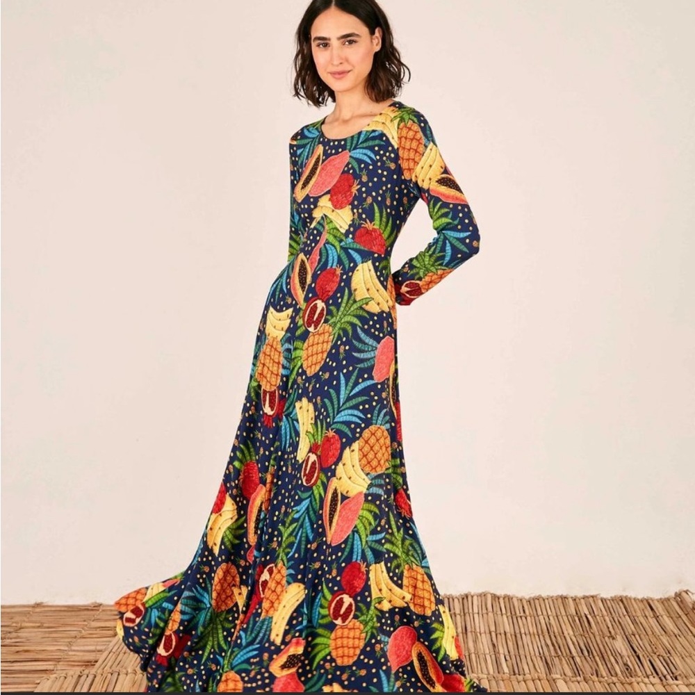 Farm Rio Fruit Forest Maxi Dress - Gem